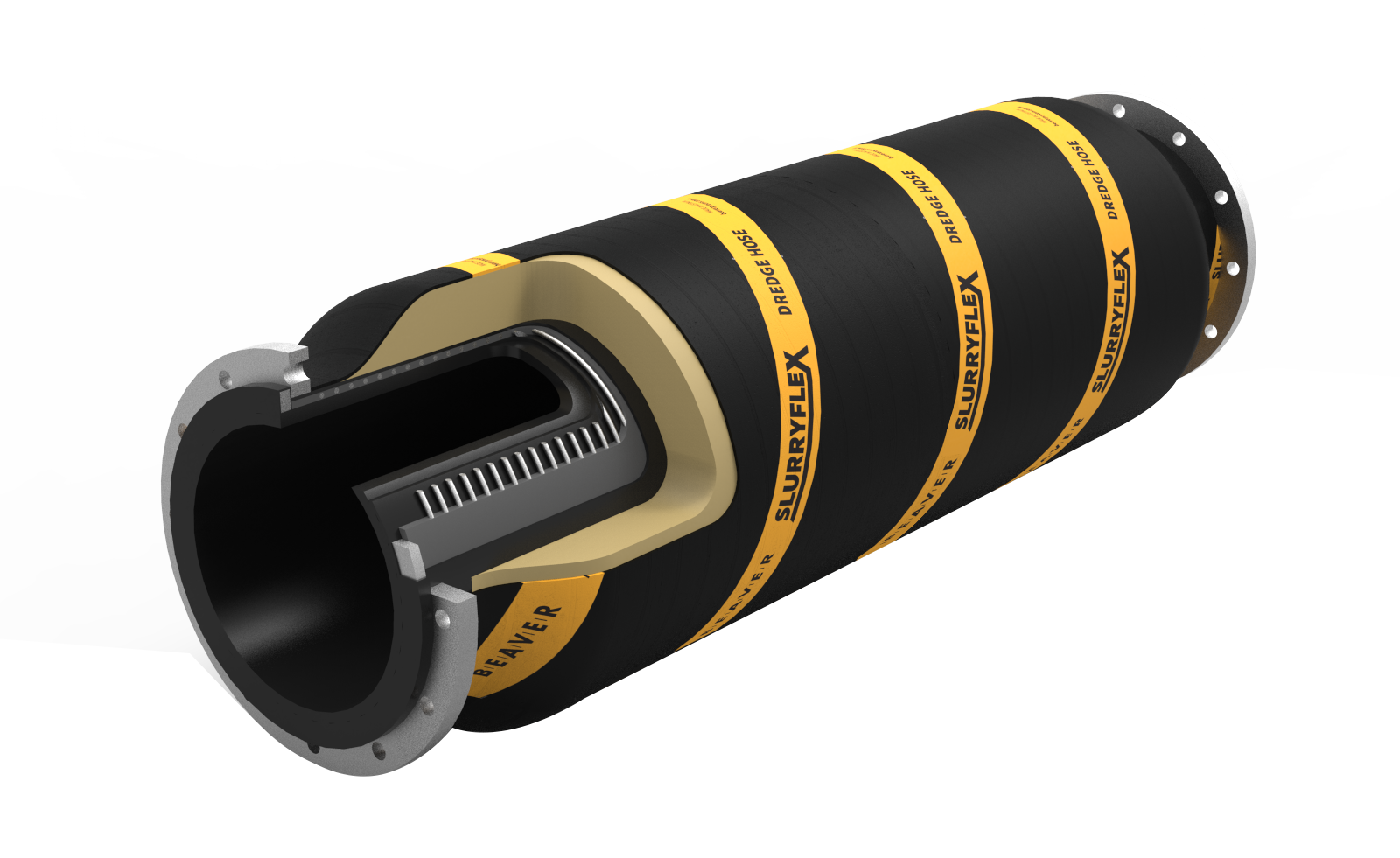 Slurryflex DH-Series Self-Floating Hard Wall Dredge Hose | Beaver ...